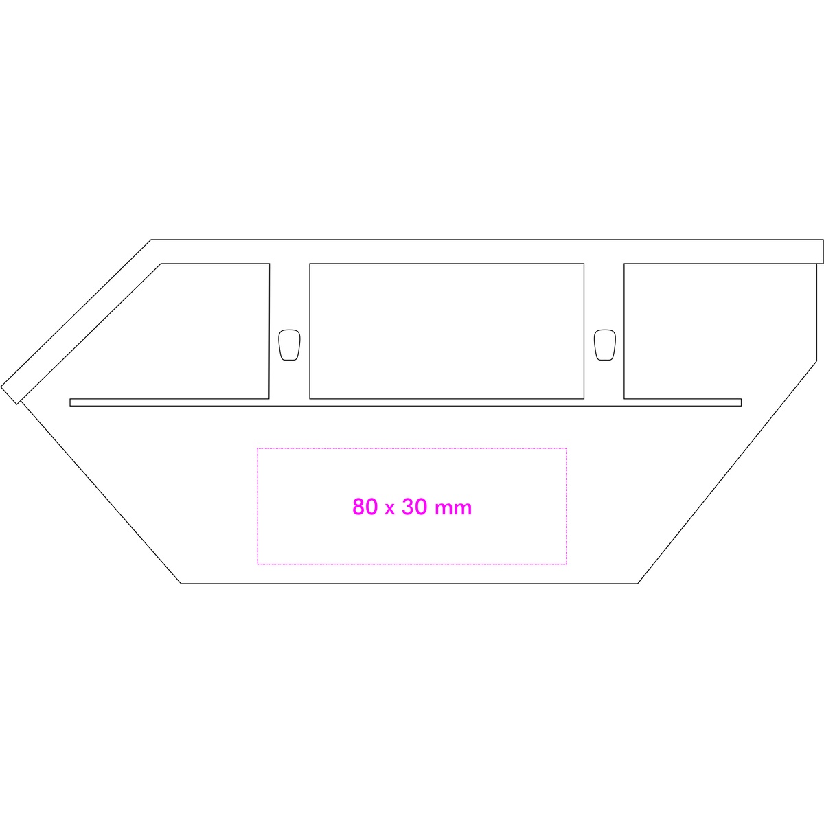 Zettelbox mit Köcher "Container"